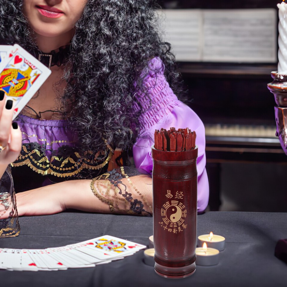 Chinese Fortune Telling Sticks with Book Kau Chi-m Sticks Chien Tung in ...
