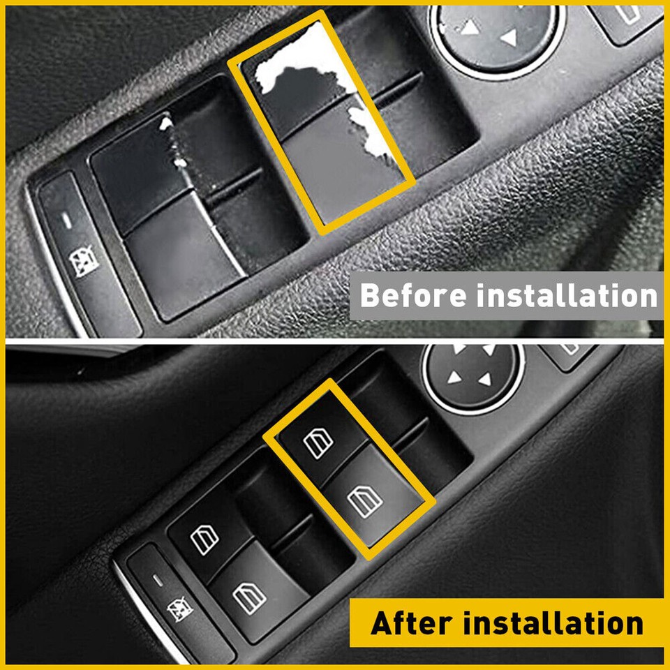4pcs Driver Window Switch Button Cap for Mercedes-Benz W204 C-Class ...