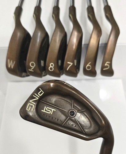 EXCELLENT! Ping ISI Becu Beryllium Copper Stiff Iron Set 4-W / Black ...