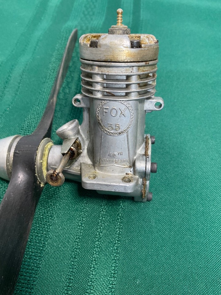 Fox Stunt 35 40th Anniversary ('88) Control Line Model Airplane Engine ...