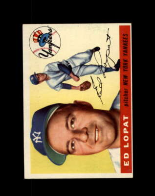 1955 Topps Baseball #109 Ed Lopat STARX 5 EX (CS130990) | eBay