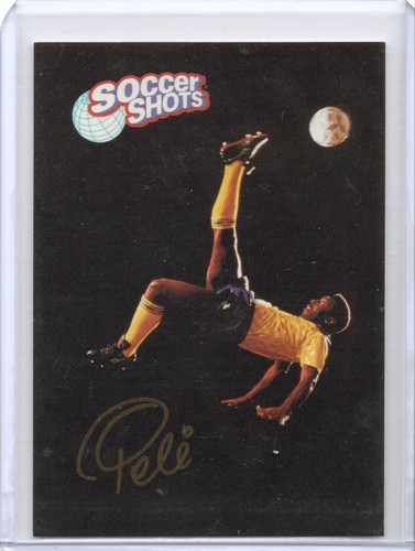 1993 Soccer Shots Pele Insert Rare Facsimile Autograph Promo Brazil ...