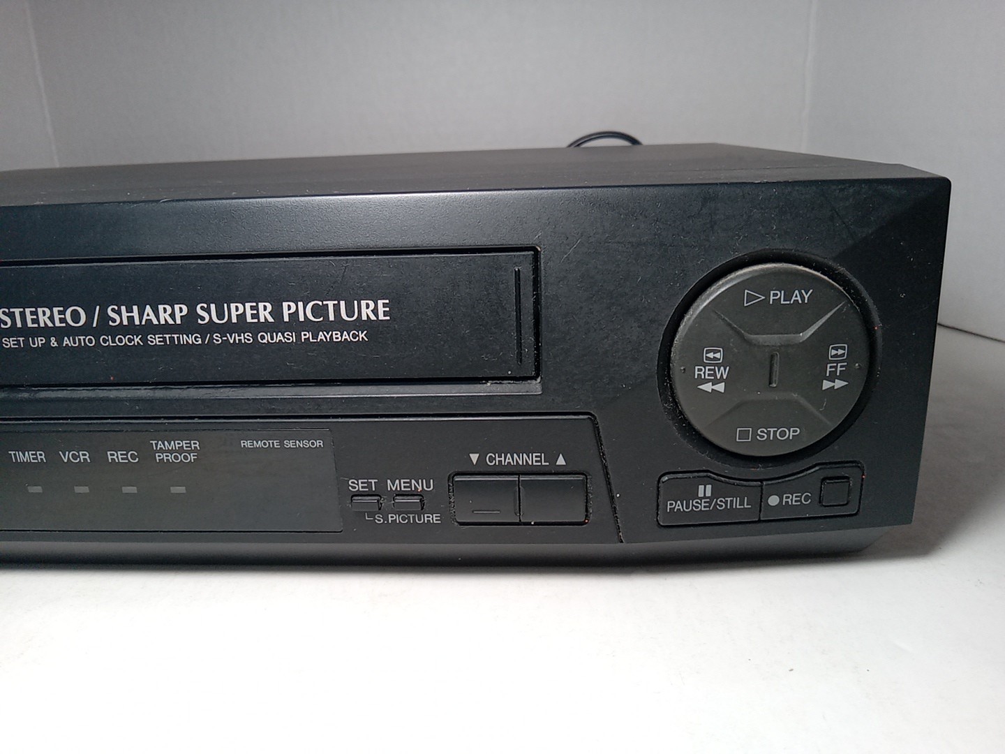 Sharp VC-H810U VHS Recorder VCR Player w/ AV Cable No Remote 4-Head Hi ...