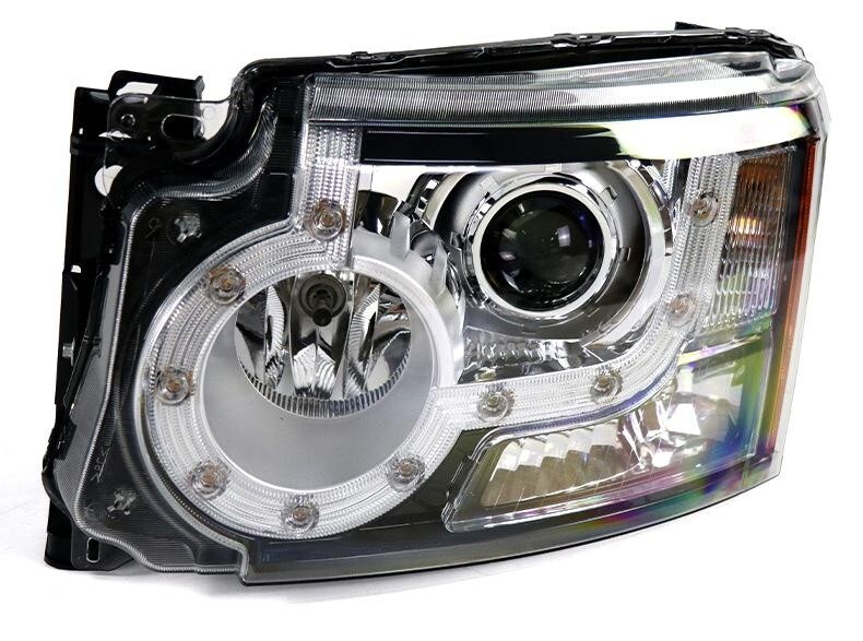 Pair Front Headlight Assemblies Kit For Land Rover Discovery 4 LR4 2010 ...