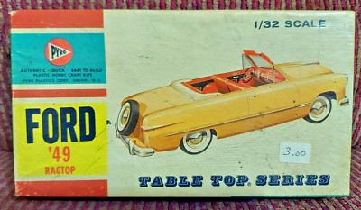 Vintage Pyro Table Top Series Ford '49 Ragtop Model Kit #C298-50 | eBay