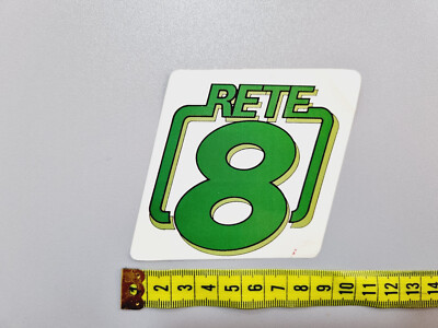 Adhesive Net 8 TV Television Sticker Autocollant Vintage 80s Original ...