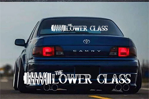 THE LOWER CLASS Car Sticker Low Lowered Stance Fitment Window ...