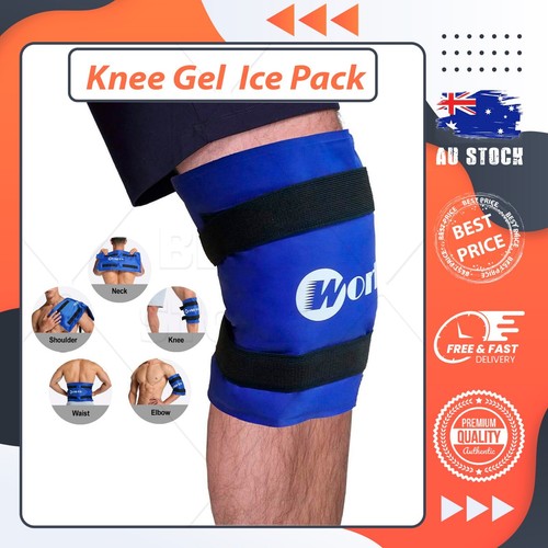 WORLD BIO Ice Packs for Knees Extra Large Hot Cold Gel Pack for Knee ...