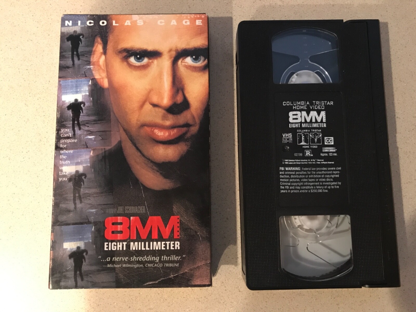 8MM (VHS, 1999) Nicholas Cage, Joaquin Phoenix, James Gandolfini ...