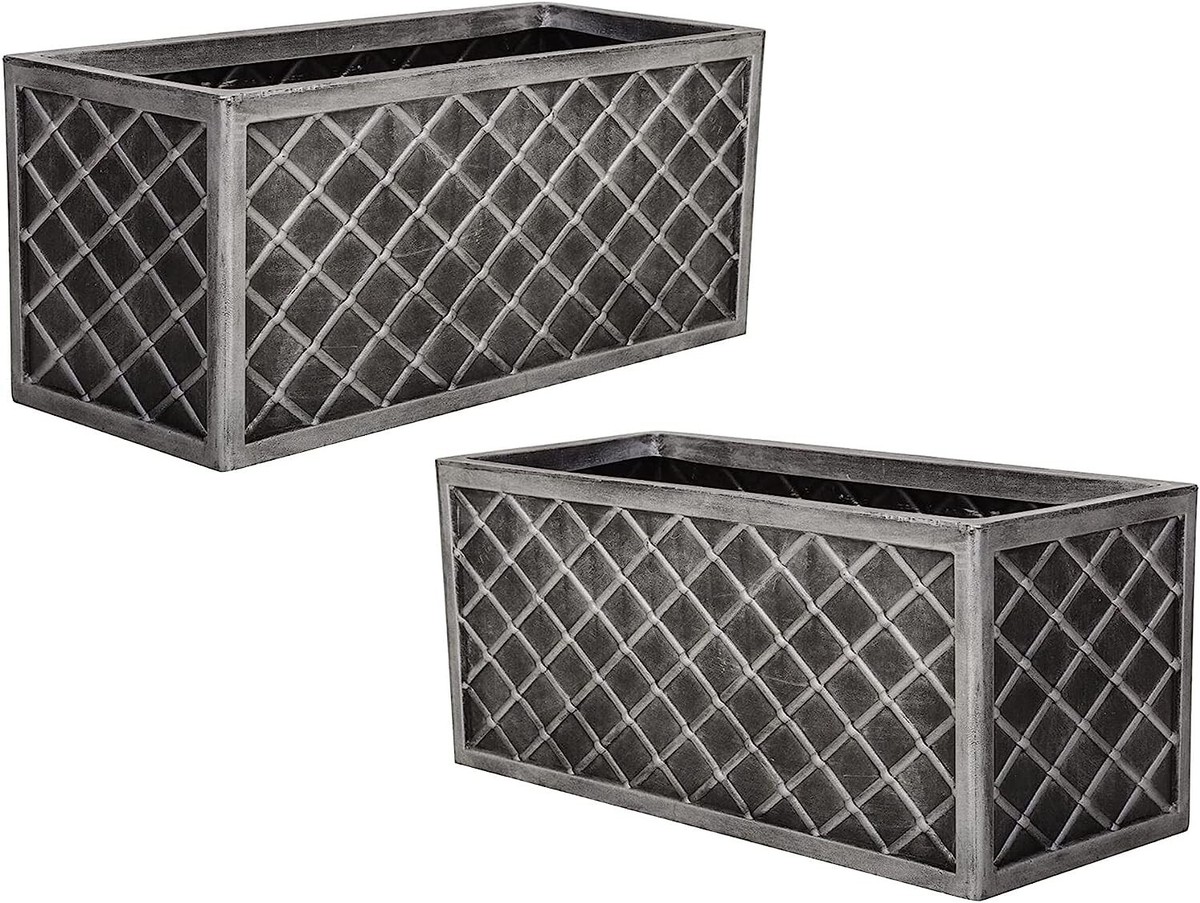 Mesh Large Rectangular Planter Boxes
