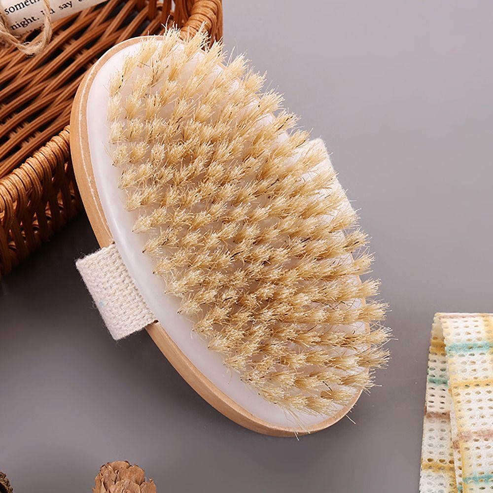 Bathing Tool Bath Massager Wet Dry Using Shower Brush Bristle Brush ...