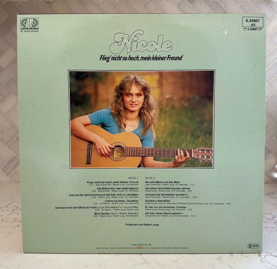 Nicole - Flieg' Nicht So Hoch, Mein Kleiner Freund Vinyl 1981 Original ...