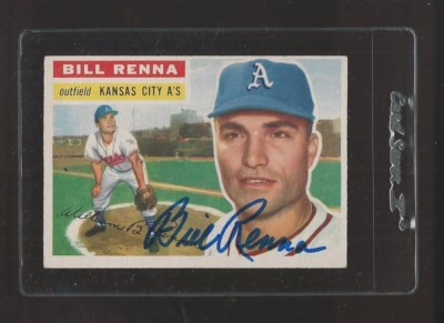 Bill Renna Signed Auto 1956 Topps #82 Baseball Card Autograph | eBay