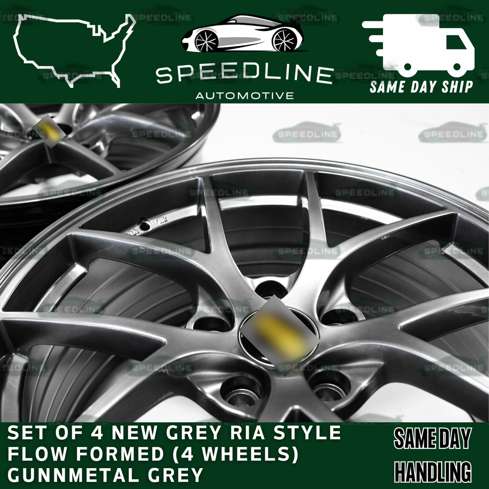 4PC Gunmetal Grey 5x112 19 Inch 19" 8.5J Wheels Rims Set of 4 New ...