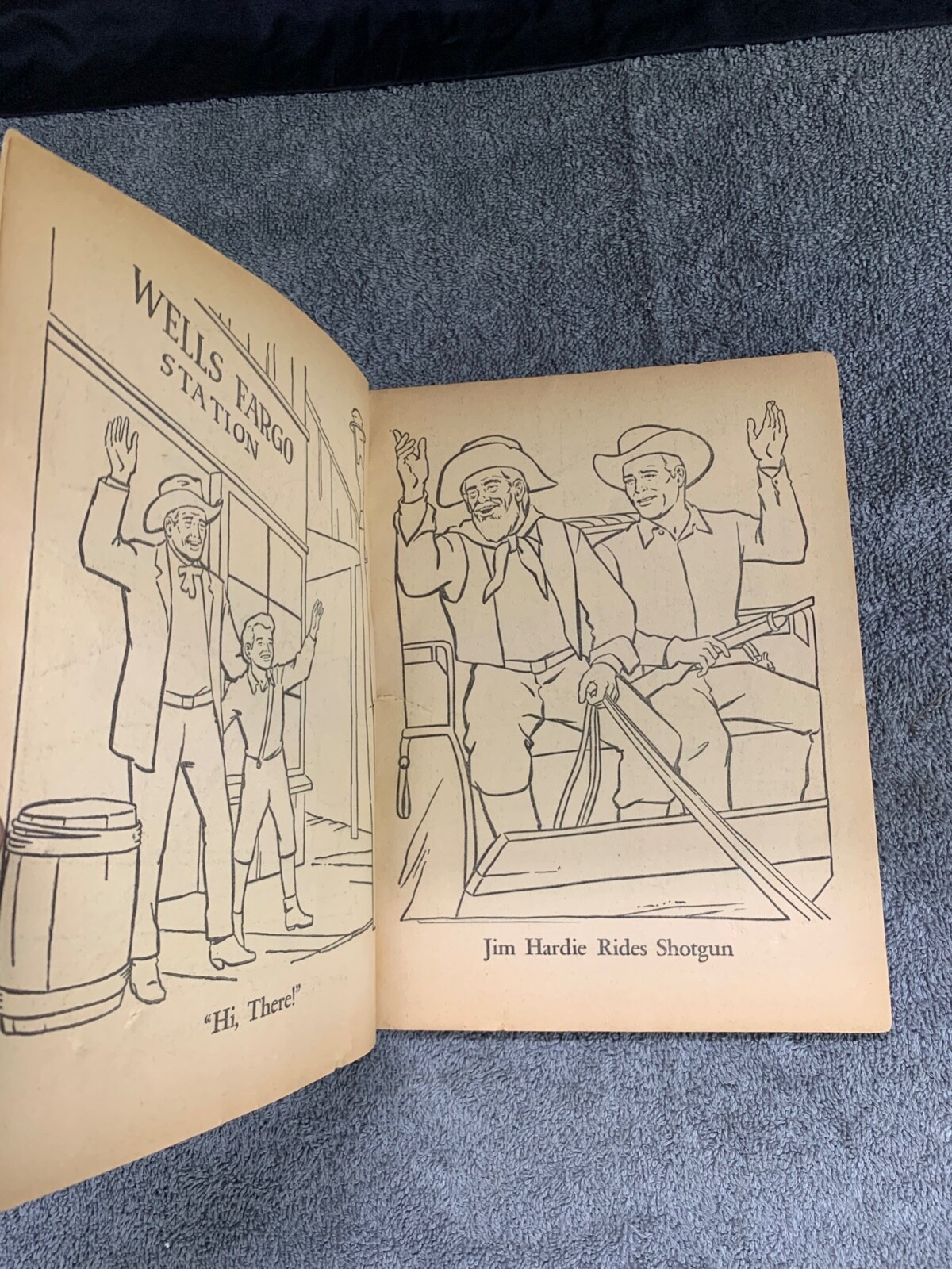 Tales of Wells Fargo Coloring Book Authorized Edition Dale Robertson ...