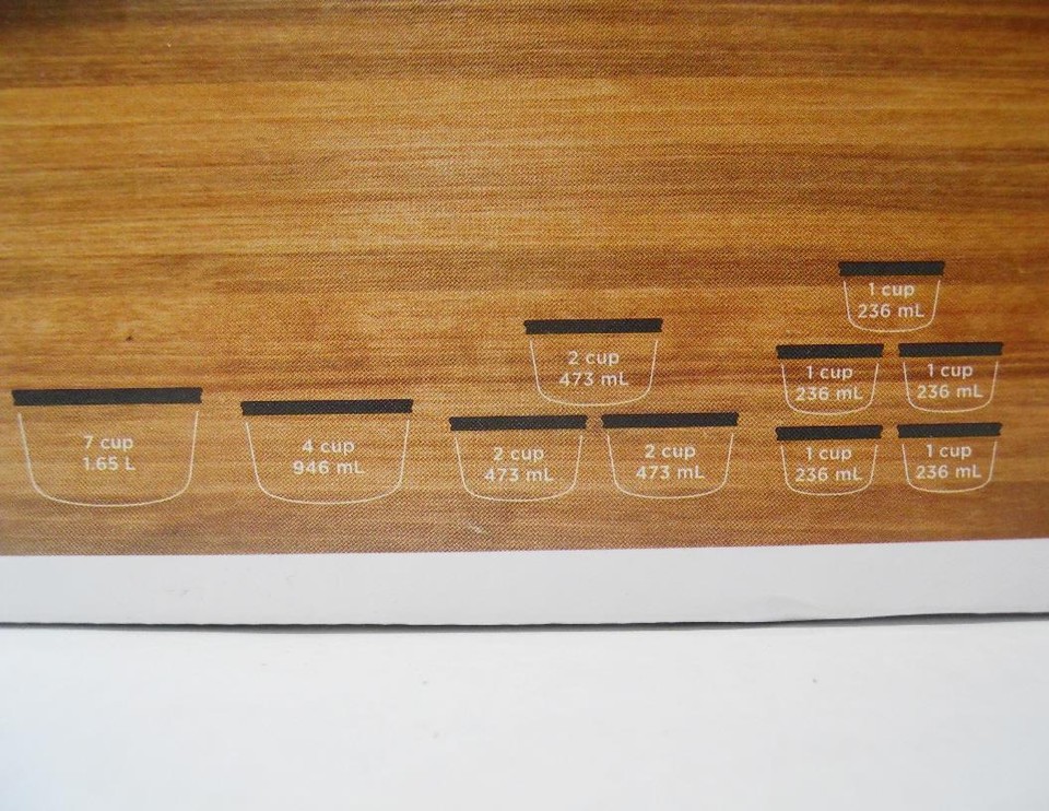 ️ NEW 20-pc PYREX Food Storage Container Set Glass w/GRAY COVERS 7 4 2 ...