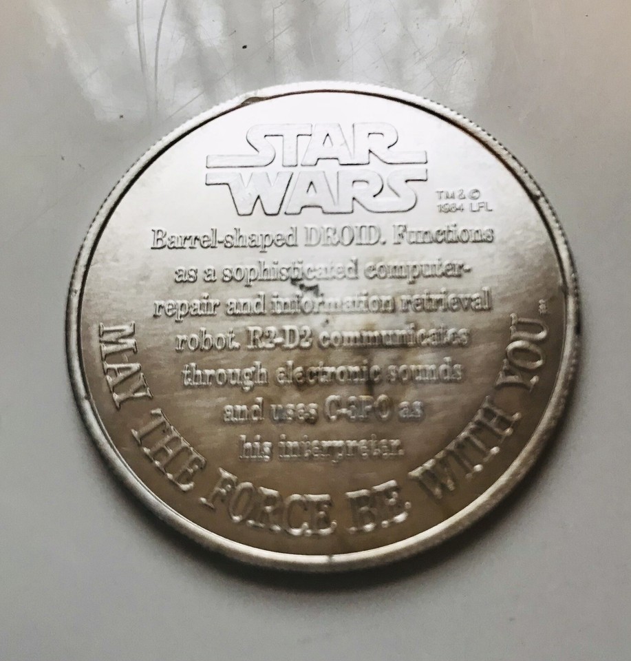 Vintage 1984 STAR WARS POTF R2-D2 Rebel Droid Ewok Coin | eBay