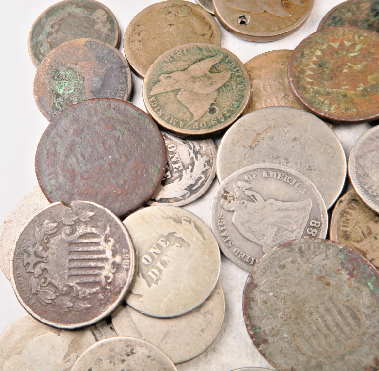 (3) 1790's-1890's Random Odd Denomination Type US Coin Lot~ Low Grade ...