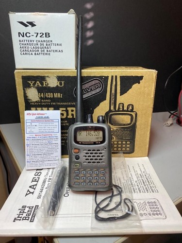 YAESU VX-5R 50/144/430 TRIPLE BAND HEAVY DUTY TRANSCEIVER | eBay