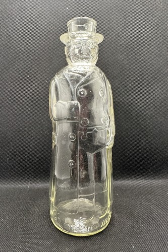 Vintage 1930s Clear Glass Mr Pickwick Figural Vinegar Bottle Charles ...