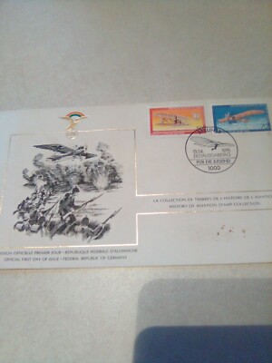 The History of Aviation First Day Covers Two envelopes 4 stamps | eBay
