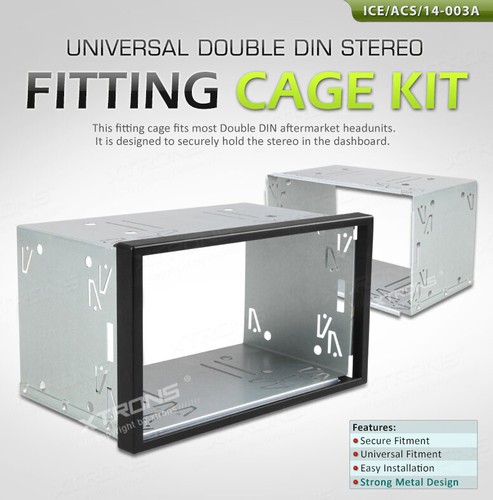 US Universal Replacement Double/2 DIN Radio Stereo Fitting Cage Kit ...