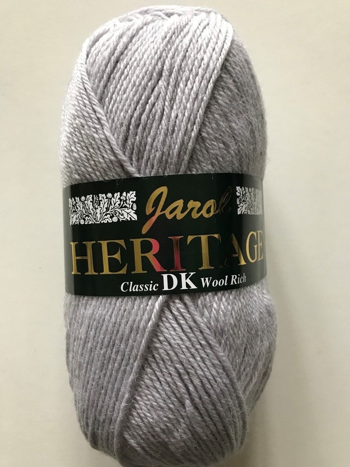 WOOLCRAFT JAROL HERITAGE Double Knitting Wool 100GRM Ball 55% Wool Very ...