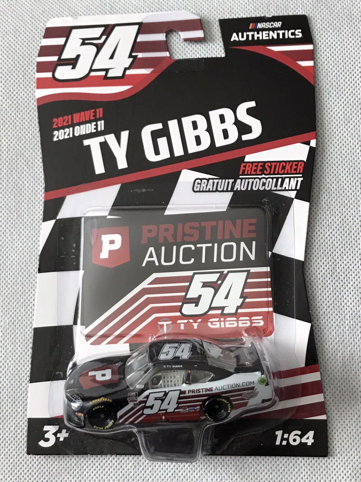 Ty Gibbs Pristine Auctions #54 NASCAR Authentics 2021 Wave 11 1:64 Toyota Supra 886154236324| eBay