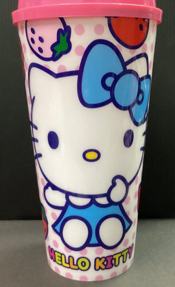 Sgbay88. Plastic Hello Kitty cup / tumbler with topper (new) | eBay
