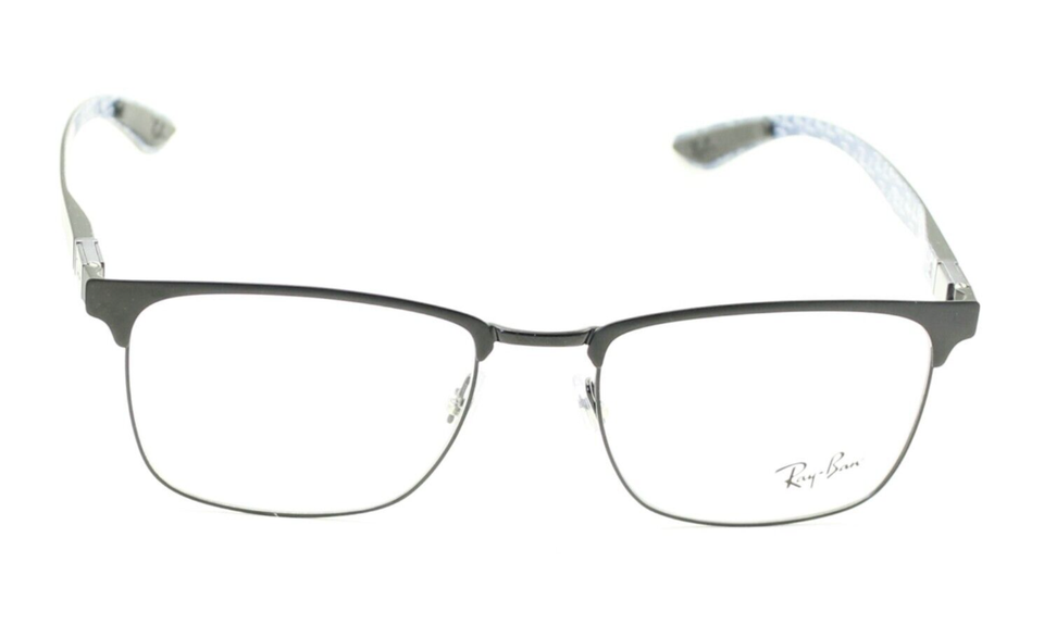 New Ray-Ban Reading Glasses RB 8421 2904 54-19 Black Carbon Fiber ...