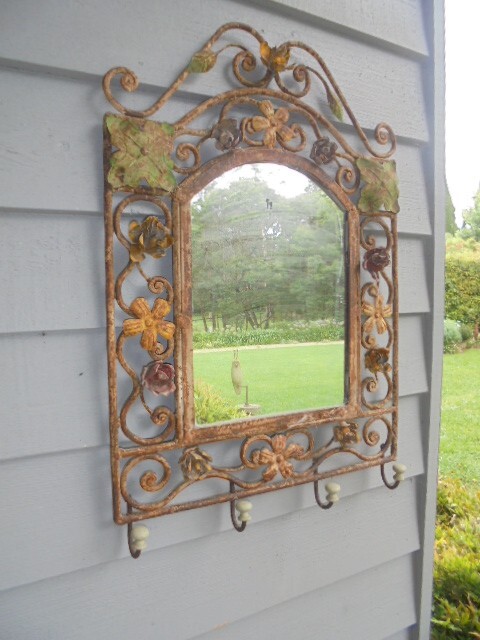 Rustic metal wall mirror | eBay