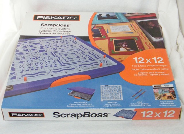 Fiskars ScrapBoss Starter Set 12x12 Tray Embossing System for sale ...