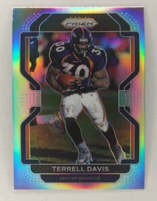 2021 Panini Prizm Football Terrell Davis Silver Prizm #206 Denver ...