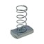 Pack of 700 Zinc Silver Strut / Channel Nut Long Spring M8 x 1.25p Roof ...
