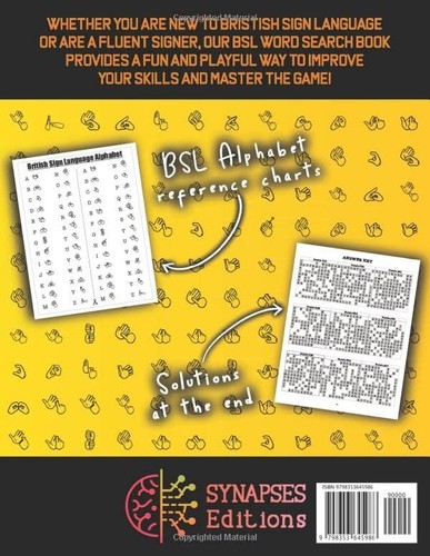 BSL Word Search - 100 British Sign Language Puzzles With Solutions Vol ...