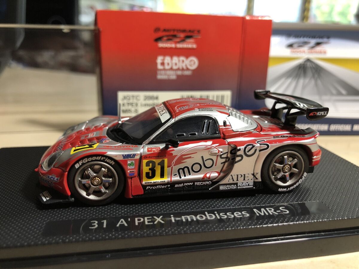 Toyota APEX I-mobisses MR-S JGTC 2004 SILVER/RED EBBRO 605 1 Toyota APEX I-mobisses MR-S JGTC 2004 SILVER/RED EBBRO 605 1