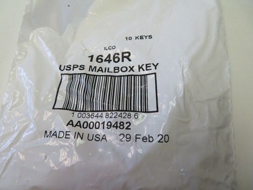 Lot 10 pc 1646R Key Blanks / Mail Box Key / Ilco USA | eBay