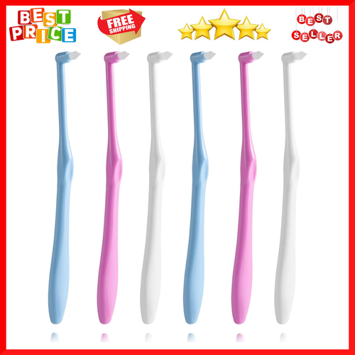 6 x TePe Compact Tuft Single Toothbrush Optimal For Precision Cleaning ...