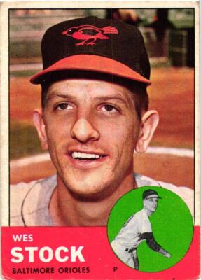 1963 Topps #438 Wes Stock | eBay
