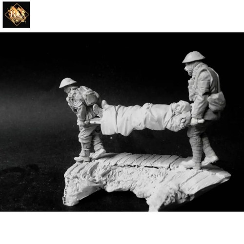 1/32 Resin Model Kit Medical Team & Wounded Soldier WWI Unpainted ...