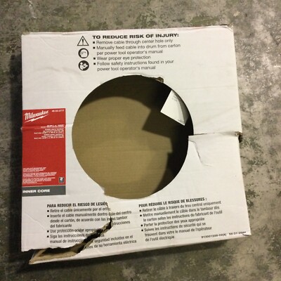 Milwaukee 48-53-2777 3/8" x 100' Durable Inner Core Cable(New) | eBay
