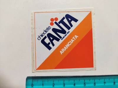 Adhesive Chiedete Fanta Orange Soda Sticker (Autocollant Aufkleber 80s ...