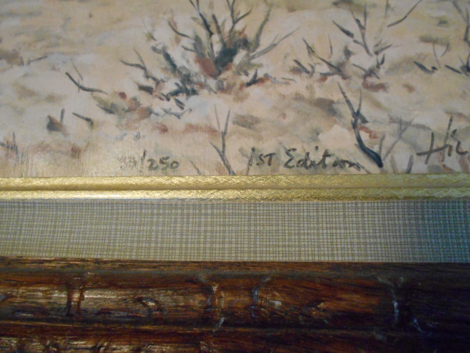 *LARRY HILBURN (1924-2017)* TEXAS/NEW MEXICO ARTIST RARE/OLD/LARGE ...