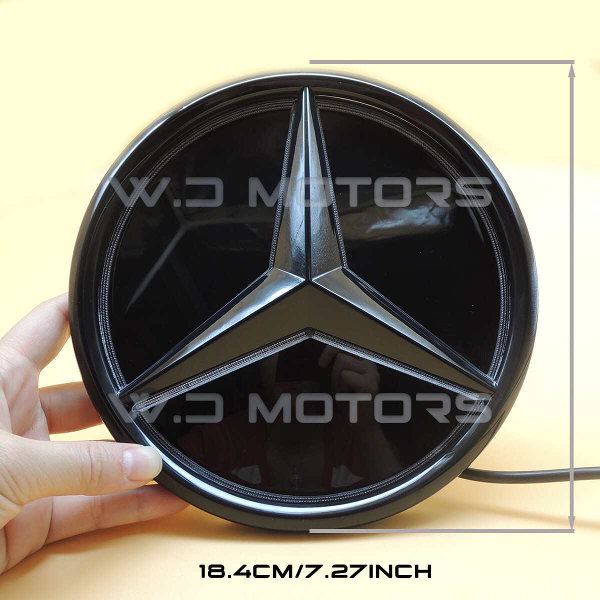 A GLA CLS CLA GLB C Class Led Grill Logo Badge Light For Mercedes-Benz ...