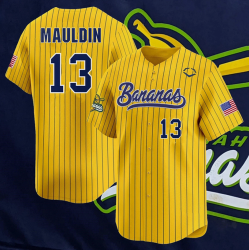 NEW Savannah Bananas #13 Mauldin Baseball Jersey All Size Reprint | eBay