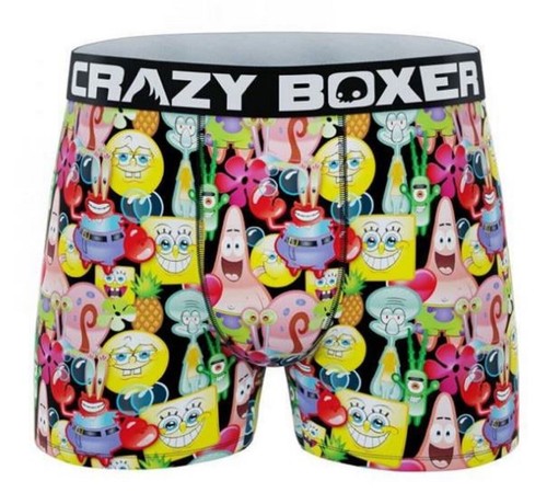Crazy Boxers SpongeBob SquarePants Smiles Nickelodeon Boxer Briefs Size ...