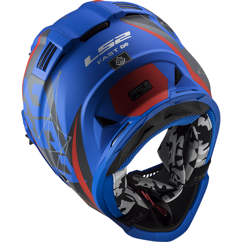 LS2 MX 437 Fast Fast EVO Crusher Vinales Helm Motocross Crosshelm ...