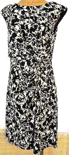 212 Collection M, medium black & White sleeveless pull over dress | eBay