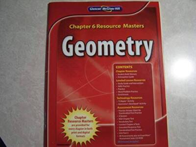 Geometry Chapter 6 Resource Masters - Unknown Binding - GOOD | eBay