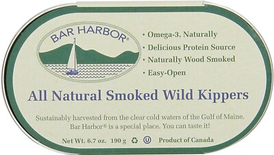 Bar Harbor Natural Smoked Wild Kippers - 6.7 oz can (Pack of 6) | eBay